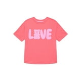 Valentine's Day Girls Bear Graphic Tee from Way to Celebrate, Sizes 4 ...