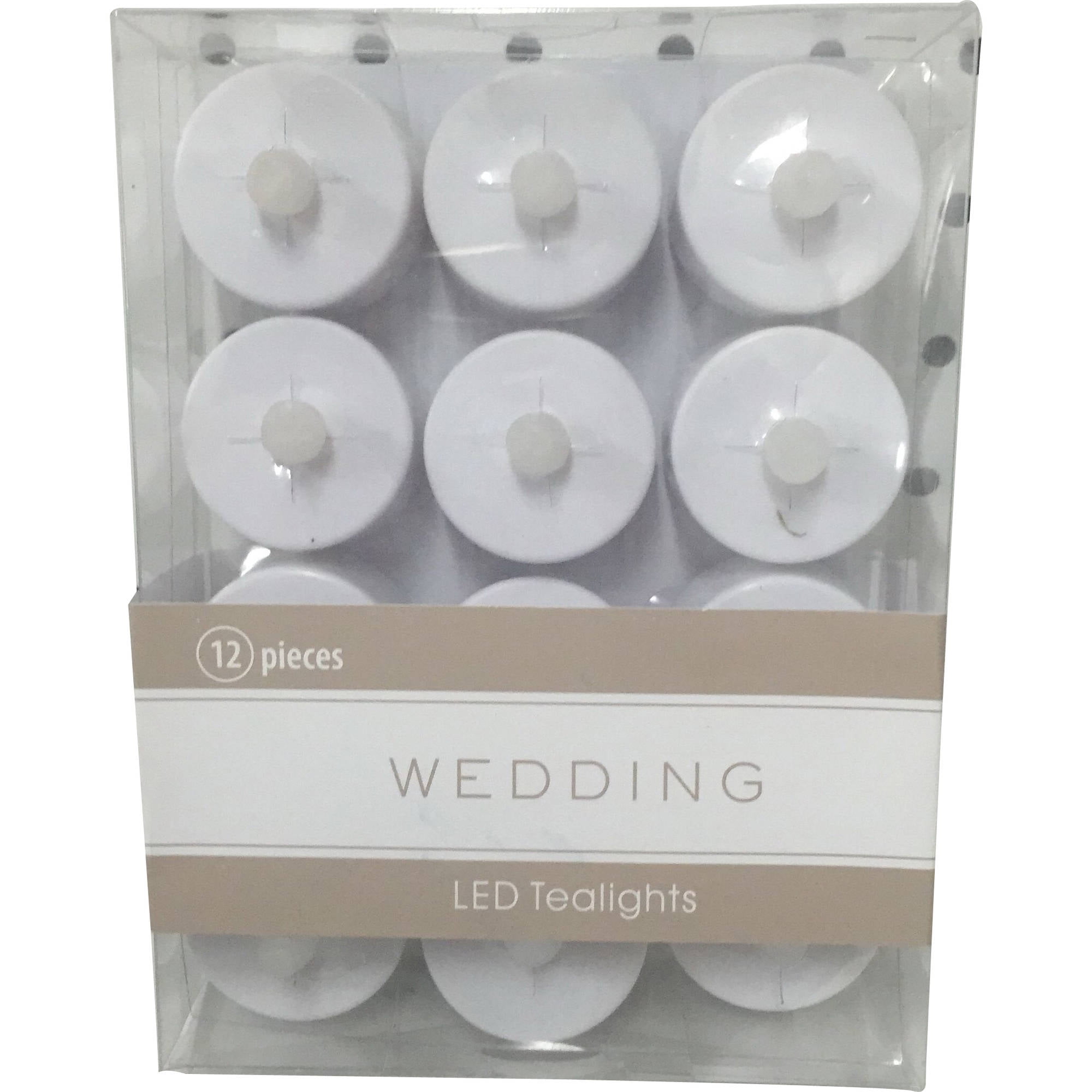 Way To Celebrate LED Tea Light Candles, 12 Count, Battery Operated ...