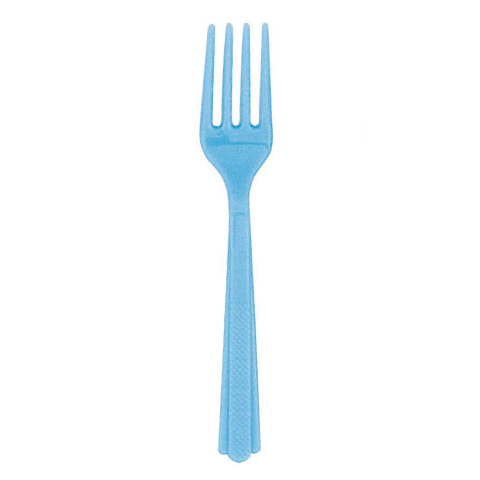 Way to Celebrate! Light Blue Plastic Forks, 24ct - Walmart.com