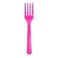 Disposable Plastic Forks, Neon Pink, 24 Pieces, by Way To Celebrate ...