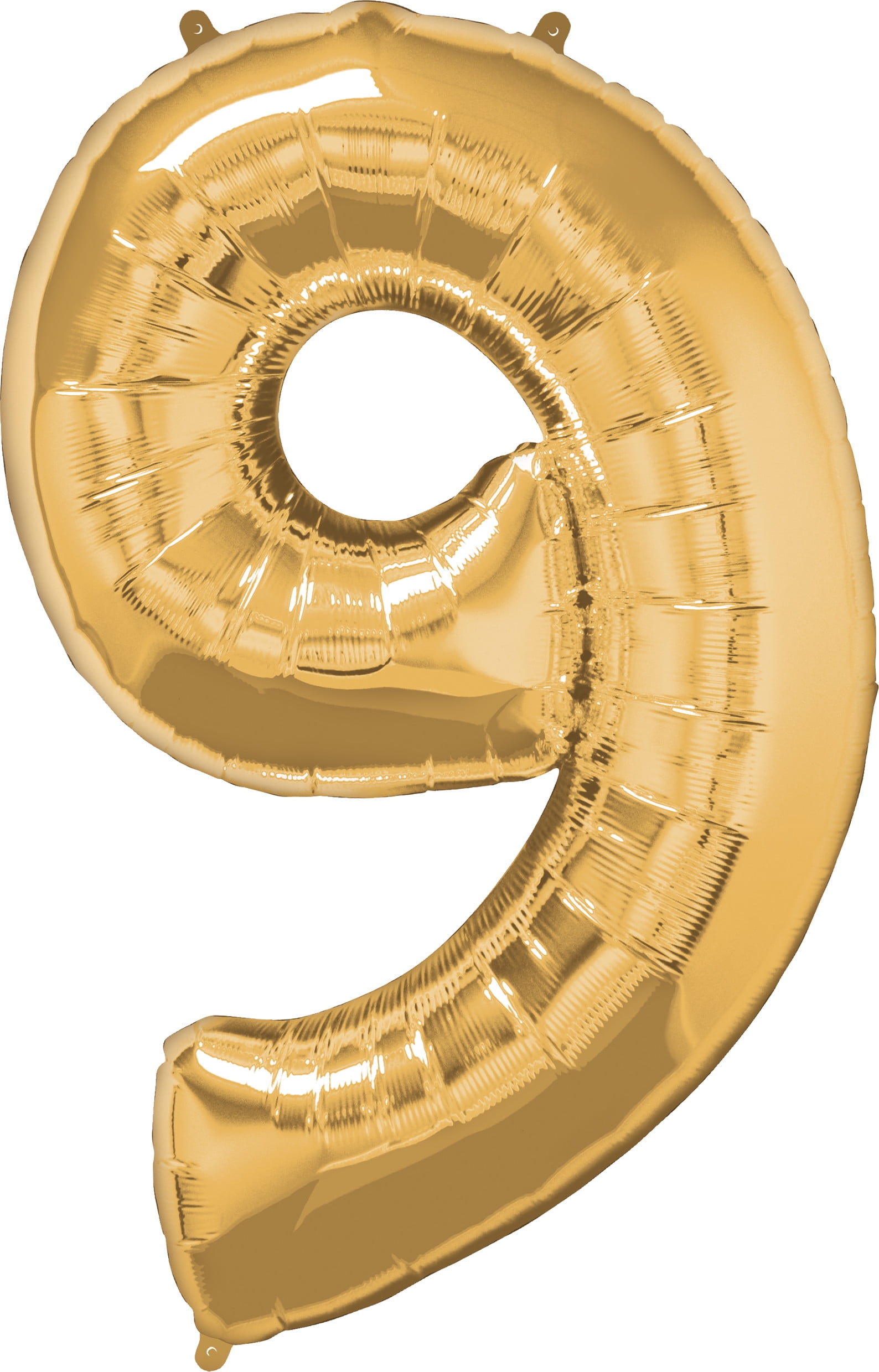 Way to Celebrate Number 9 Gold Foil Balloon - Walmart.com