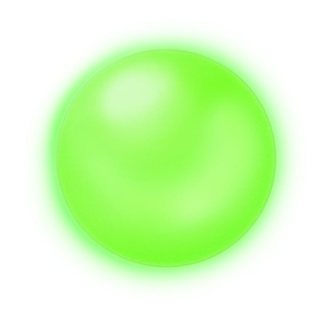 Way to Celebrate! Party Glow Bounce Ball, Green, 3.08in. x 5.32in. x 1 ...