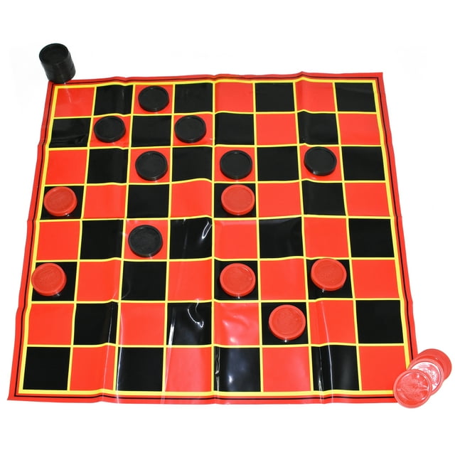 Way to Celebrate Party Plastic Black & Red Checkers Game - 1 Set/Pack ...