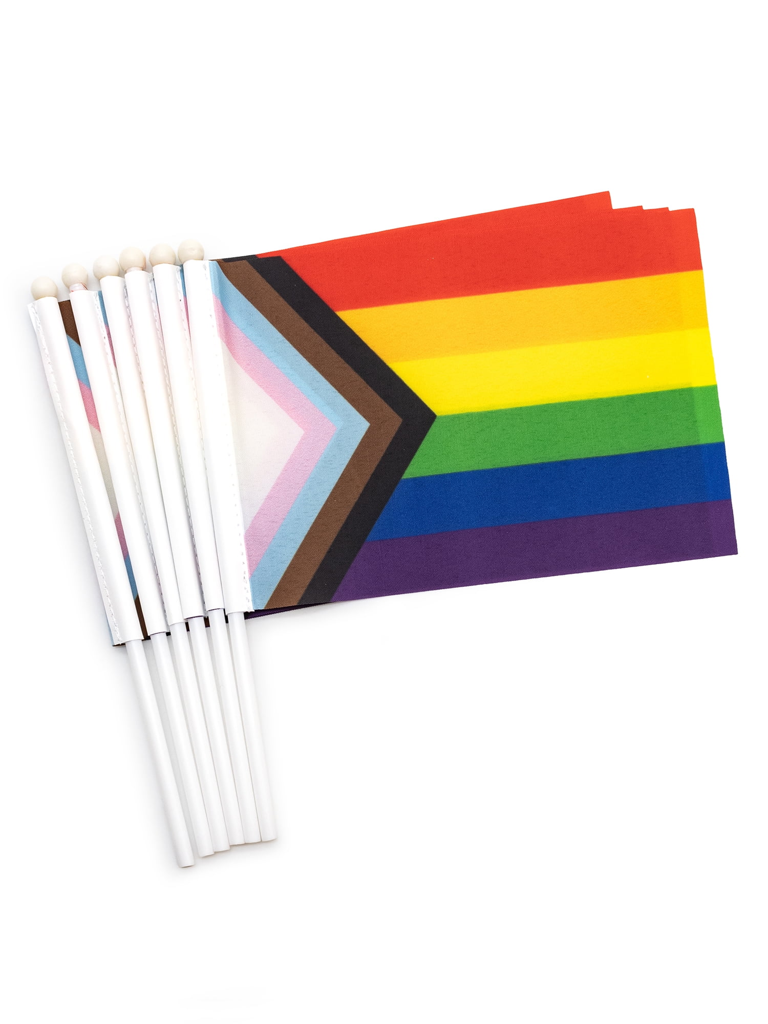 Way To Celebrate Pride Mini Flags Set of 6, 4.4x6.8 Inches, Support LGBTQ+ Diversity - Walmart.com