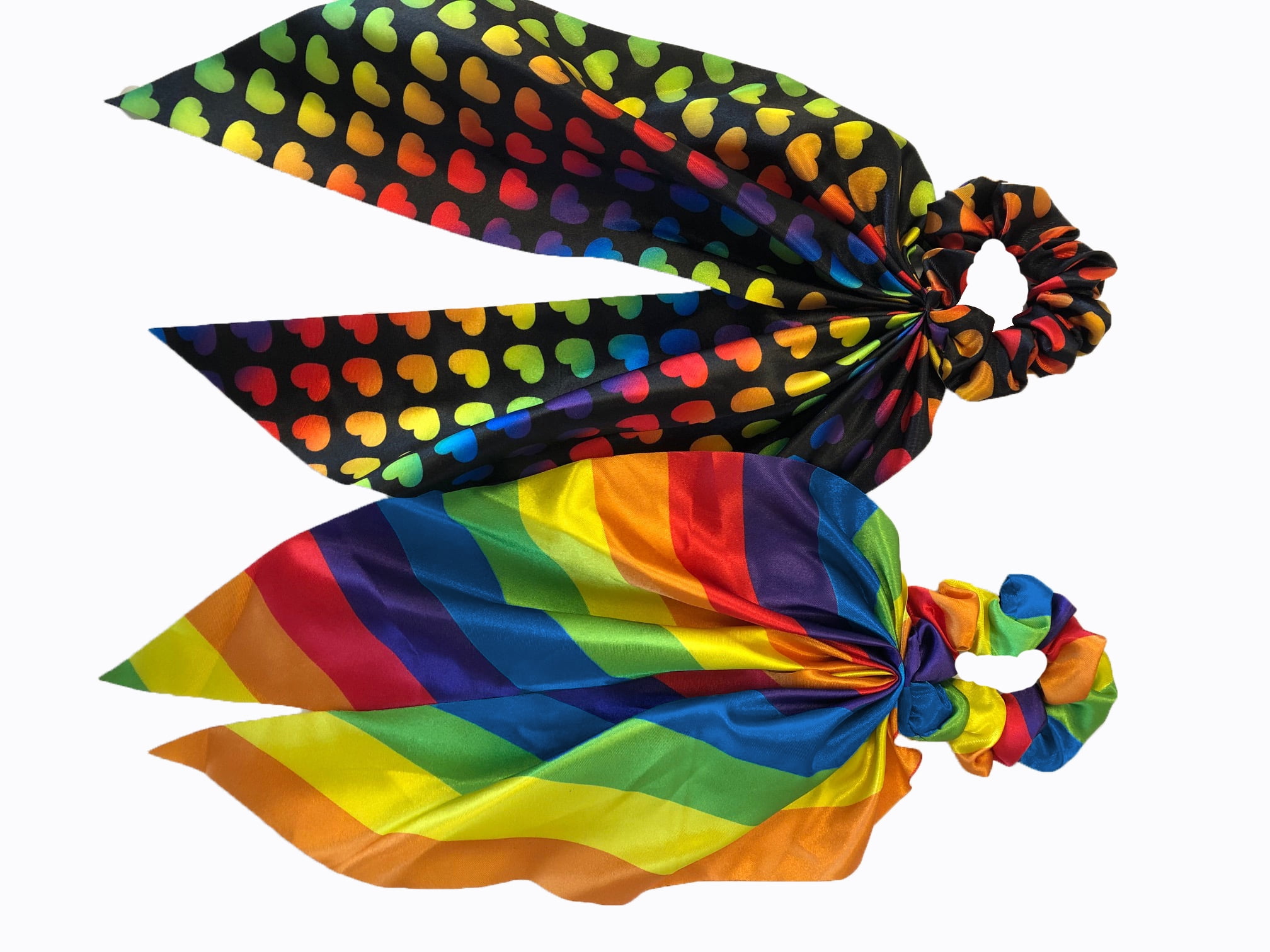 Way to Celebrate Rainbow Pride Casual Scrunchie Bows - 2 Pack - One ...