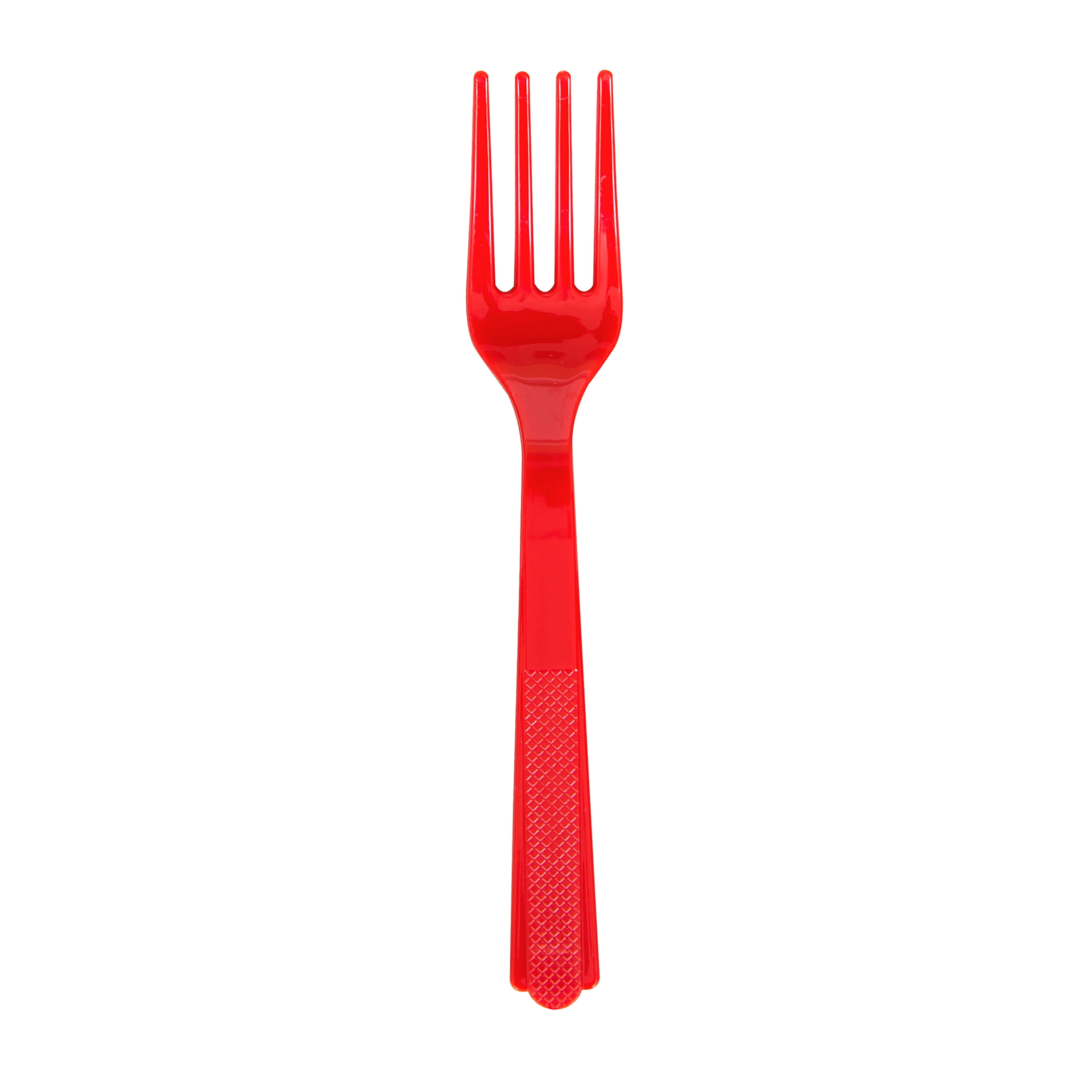 Way To Celebrate Disposable Plastic Forks Red 24 Count for Parties and ...