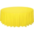 Way To Celebrate Neon Yellow 84-inch Round Plastic Table Cover ...