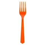 Way To Celebrate Tangerine Orange Plastic Forks 24ct for Party and ...