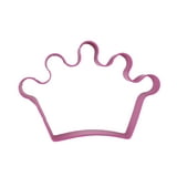 Way to Celebrate Tiara Shaped Cookie Cutter, Hot Pink, Stainless Steel ...