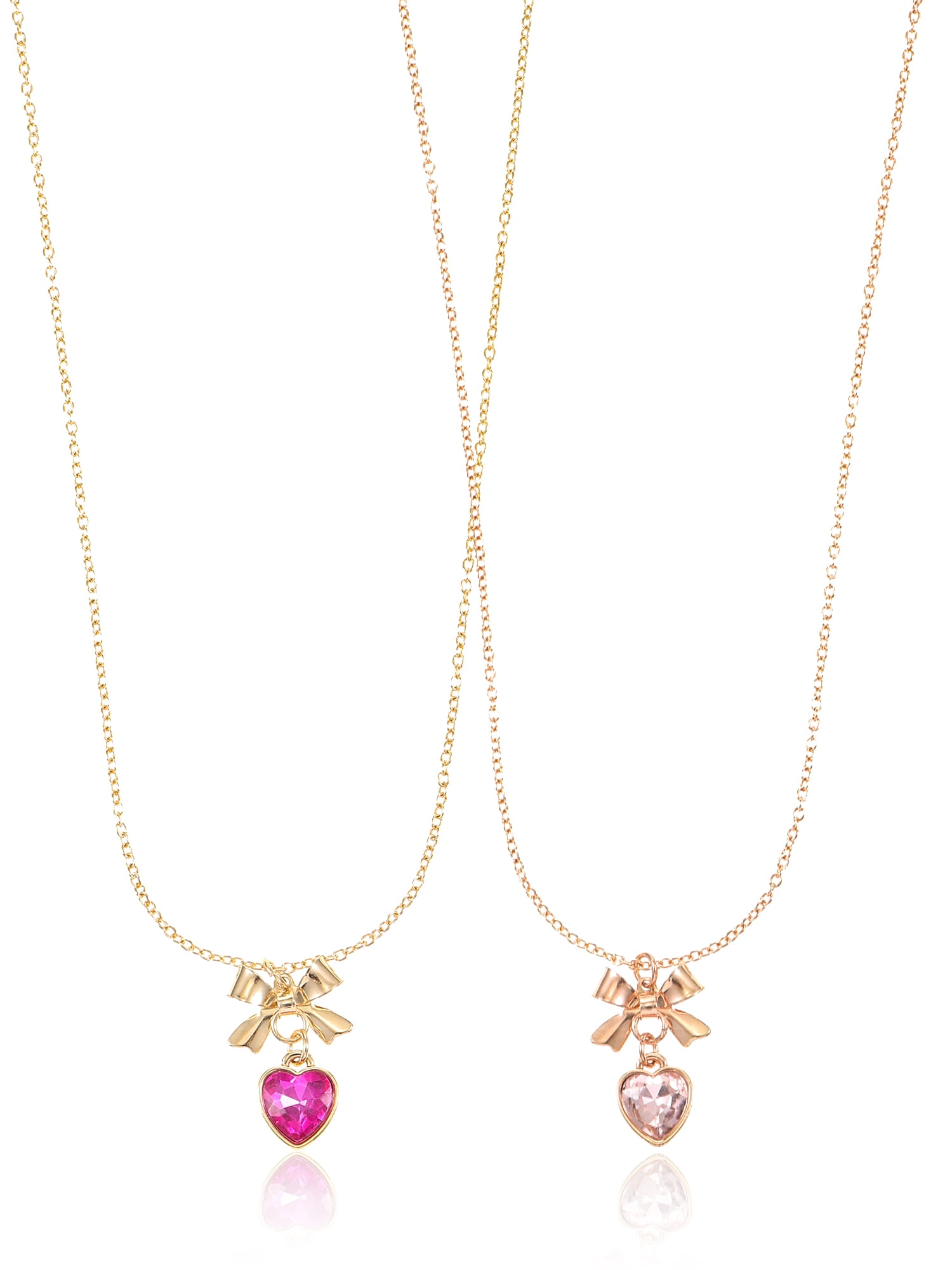 Way to Celebrate Valentine's "Wear-One-Share-One" Heart Necklaces, 2 ...