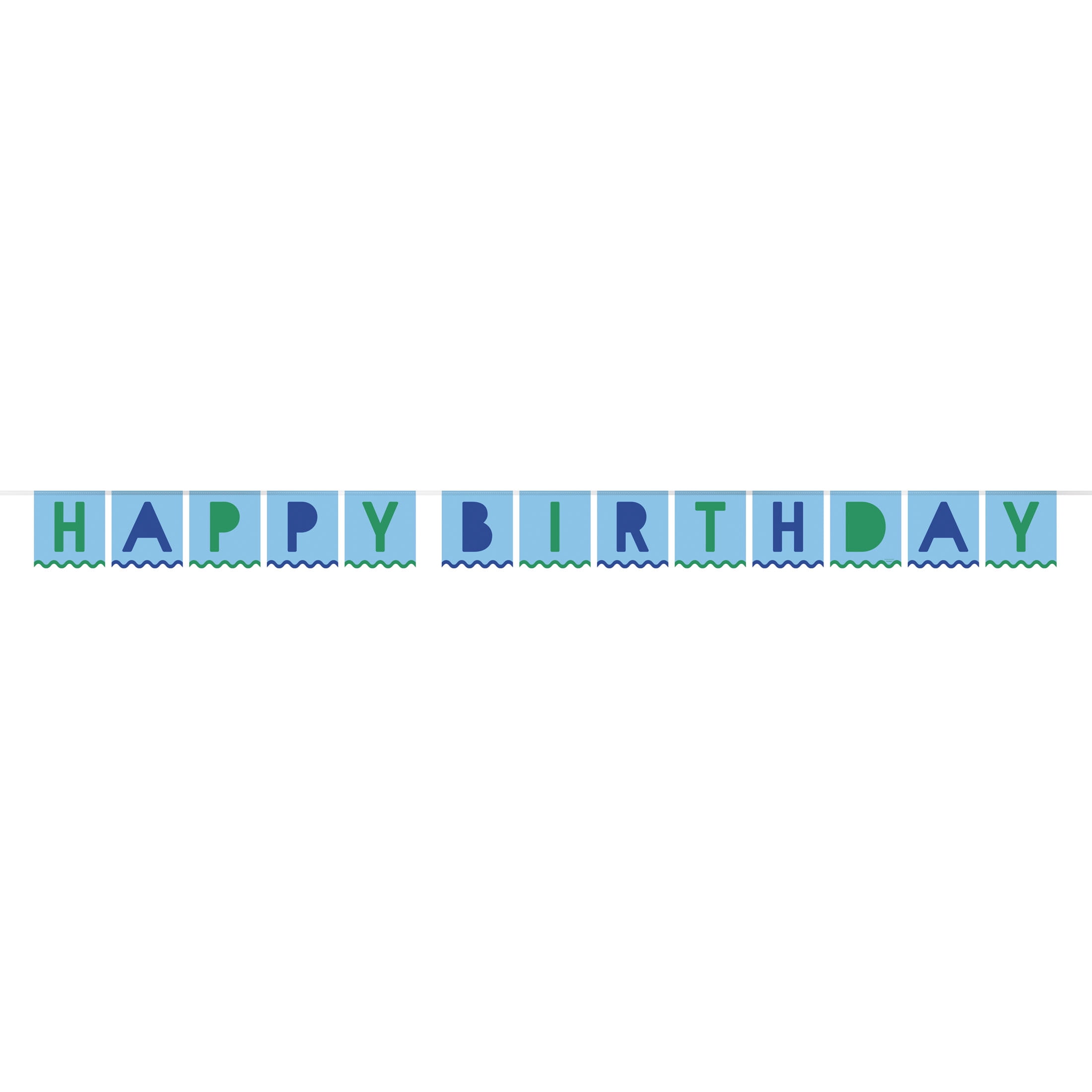 Blue Happy Birthday Banners