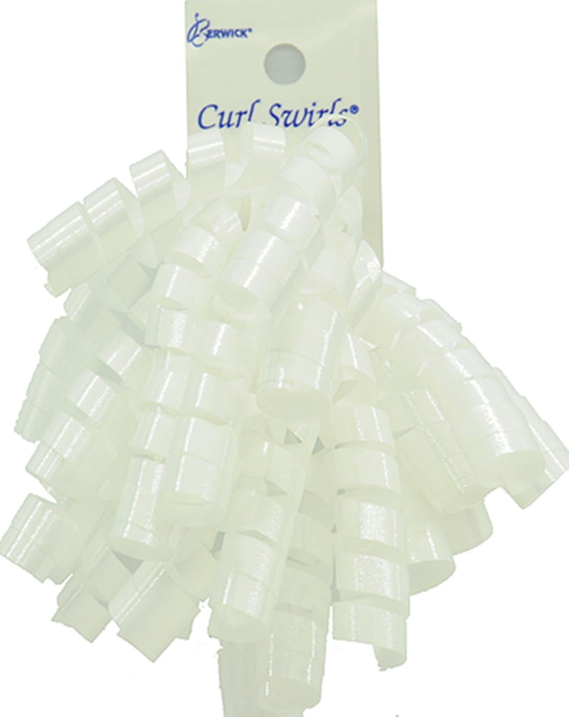 Way To Celebrate White Lacquer Curl Swirl Bow 1 Count All-Occasion Gift ...