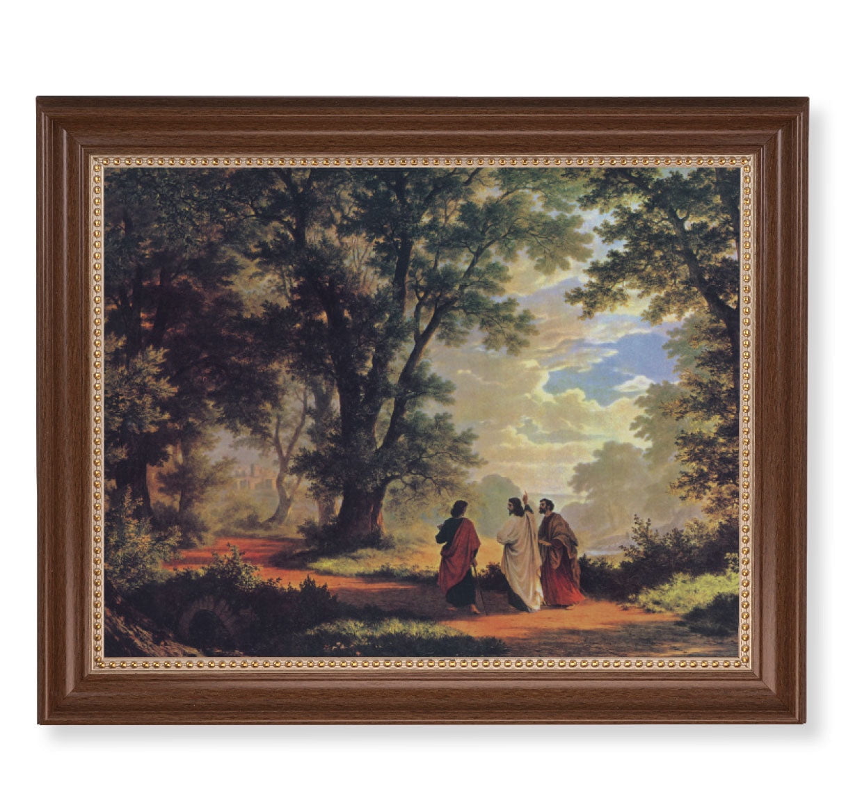 Way to Emmaus Picture Framed Wall Art Decor Extra Large, Classic Dark ...
