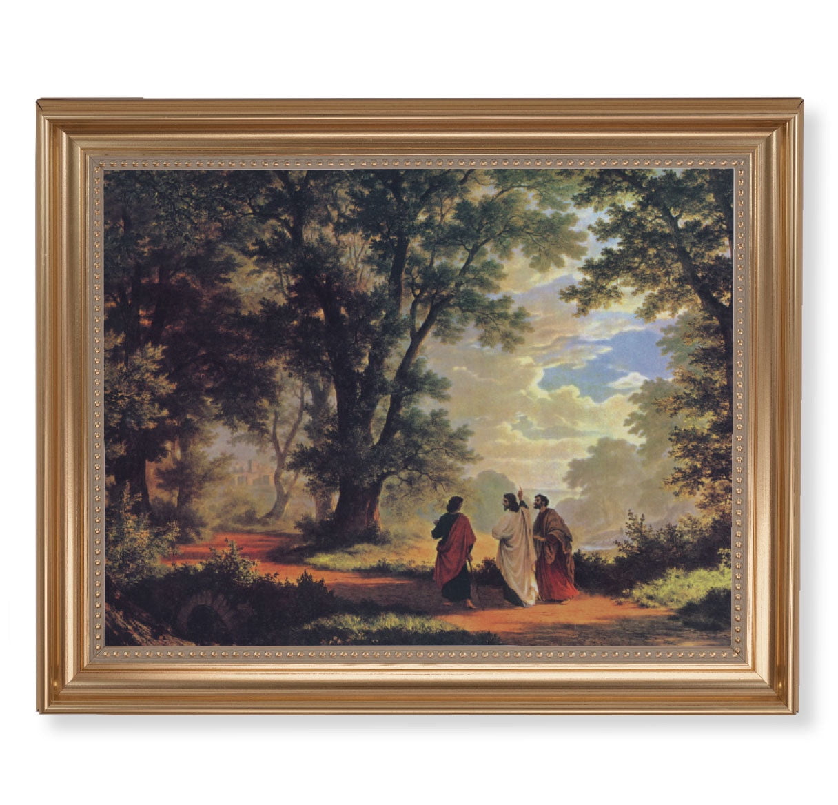 Way to Emmaus Picture Framed Wall Art Decor Extra Large, Classic Gold ...