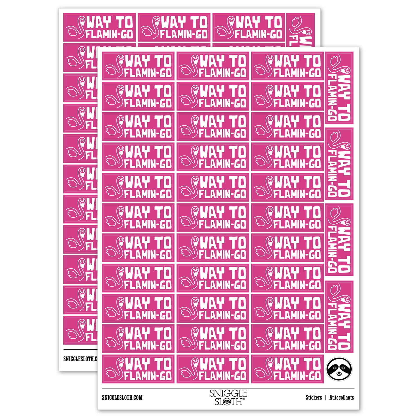 Way to Flamin-go Go Flamingo Teacher Student School Sticker Set - Hot ...