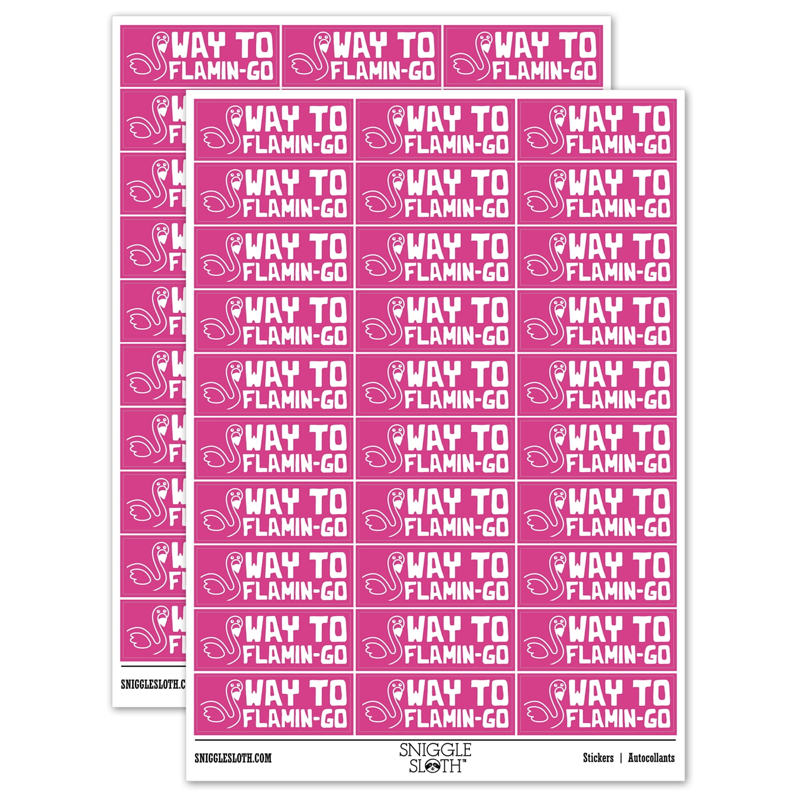 Way to Flamin-go Go Flamingo Teacher Student School Sticker Set - Hot ...