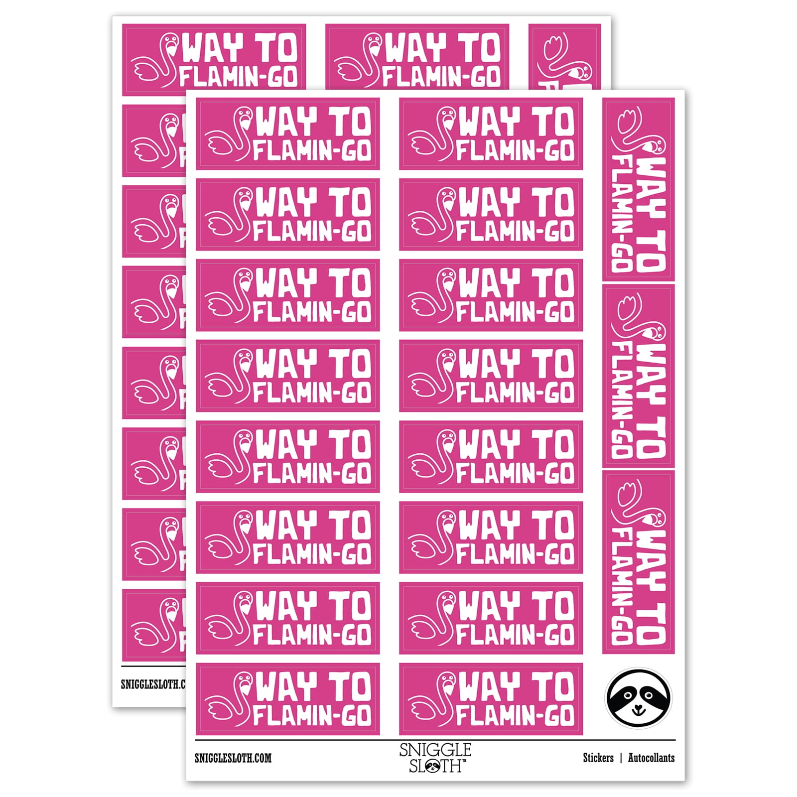 Way to Flamin-go Go Flamingo Teacher Student School Sticker Set - Hot ...