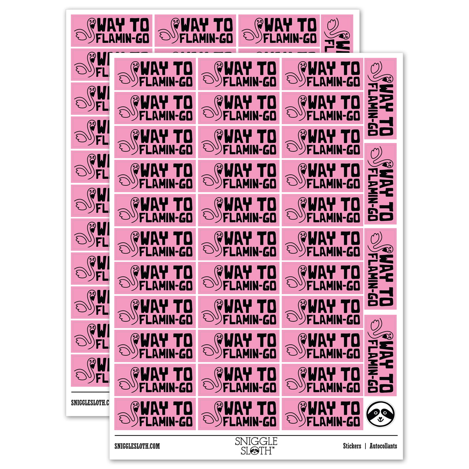 Way to Flamin-go Go Flamingo Teacher Student School Sticker Set - Light ...
