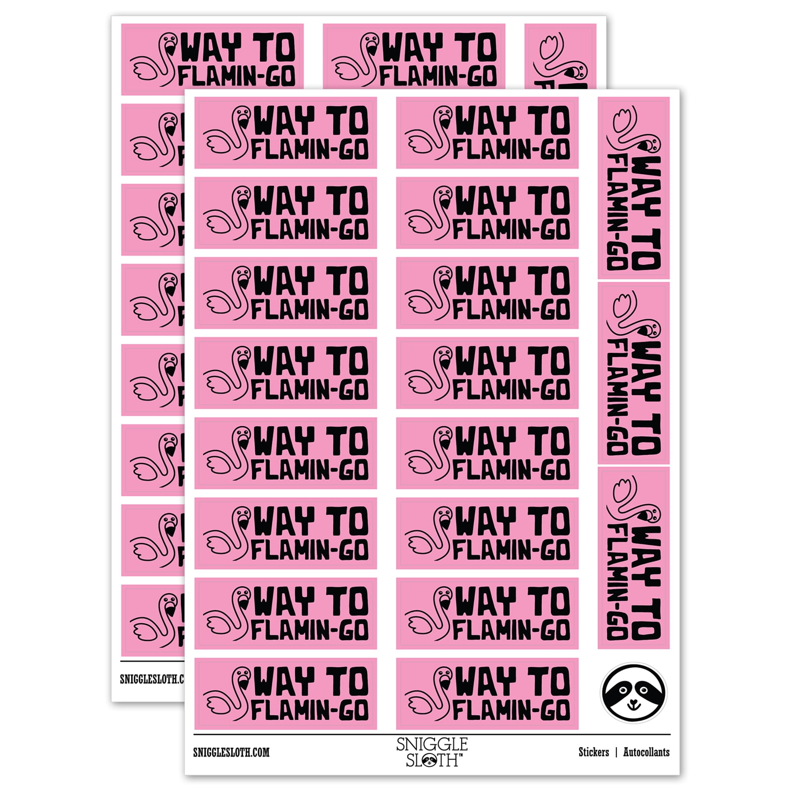 Way to Flamin-go Go Flamingo Teacher Student School Sticker Set - Light ...