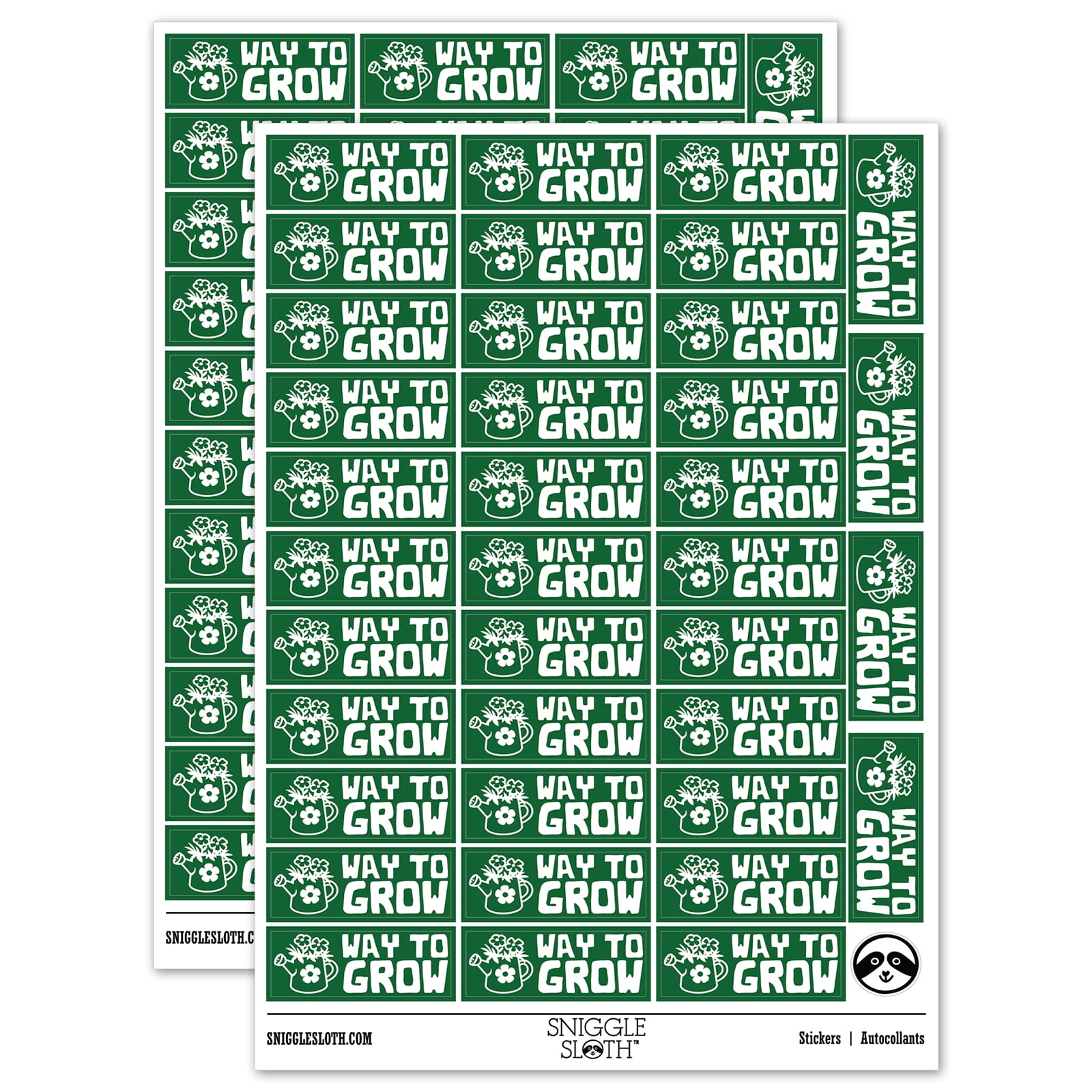 Way to Grow Watering Can Teacher Student School Sticker Set - Dark ...