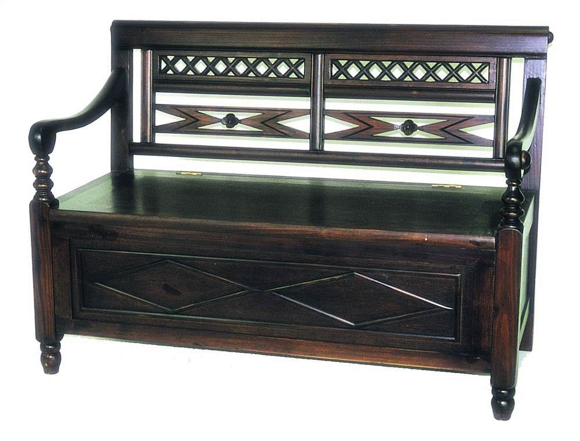 Wayborn Country Storage Bench in Brown - Walmart.com