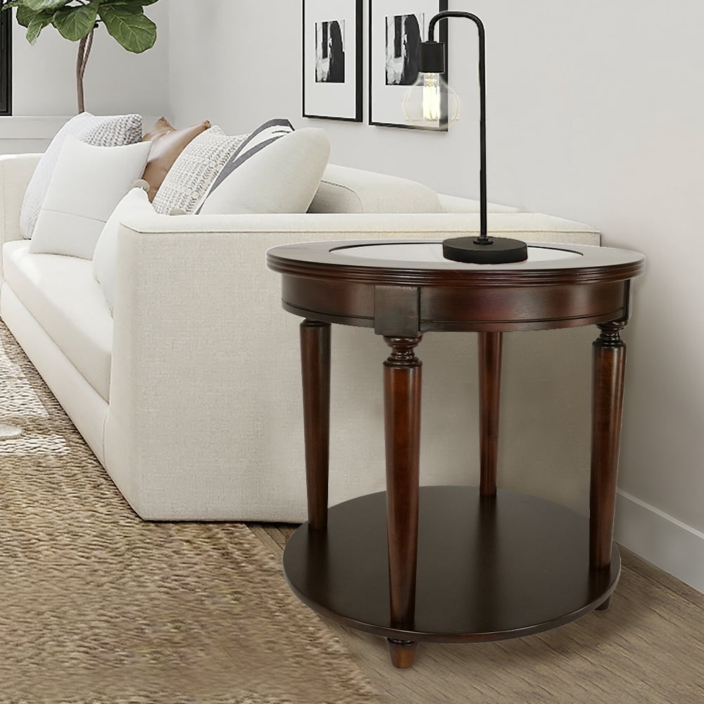 Wayborn GRANVIA END TABLE 25″DIA X 24″H Assembly Required - Walmart.com