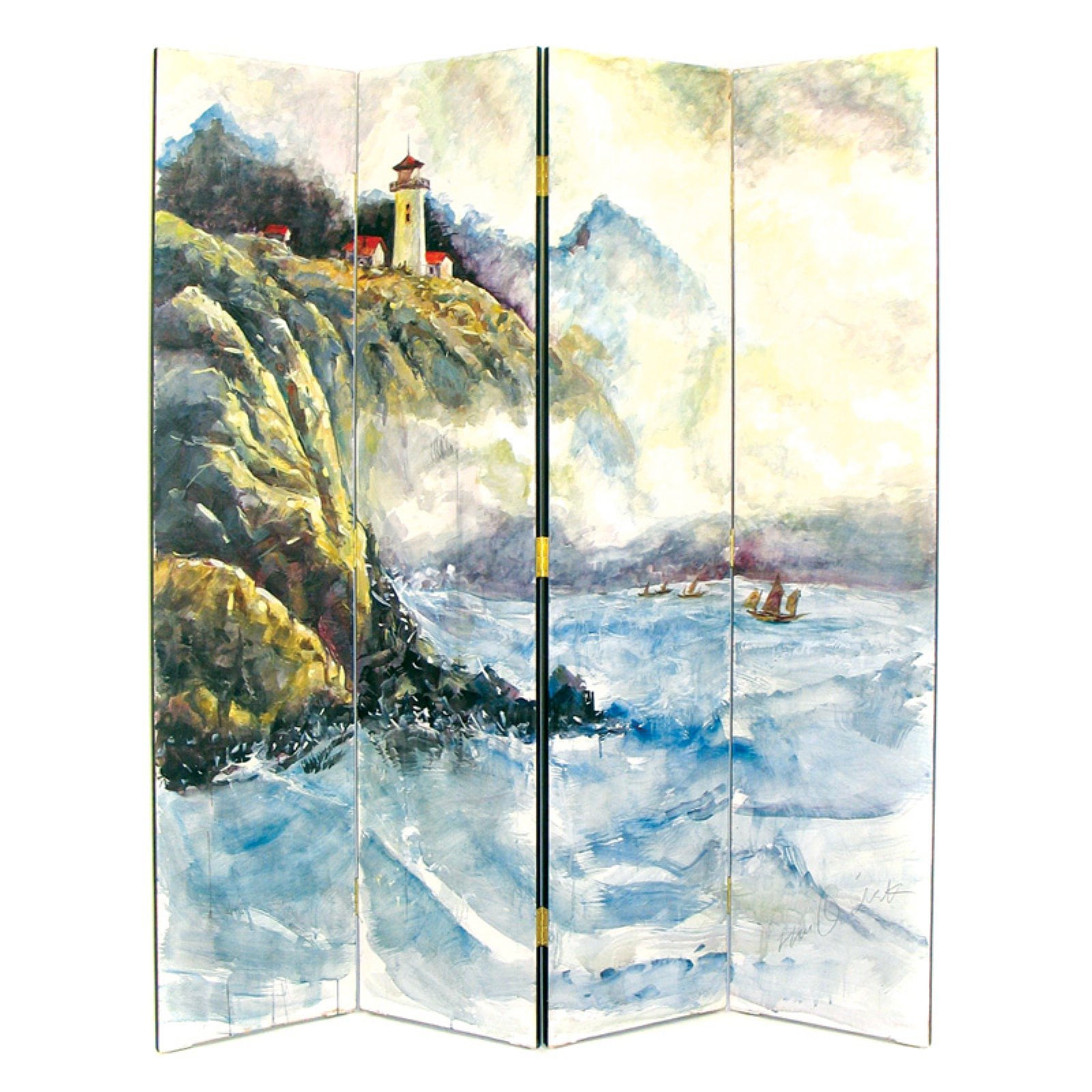 Wayborn 4-Panel Room Divider Screen - Walmart.com