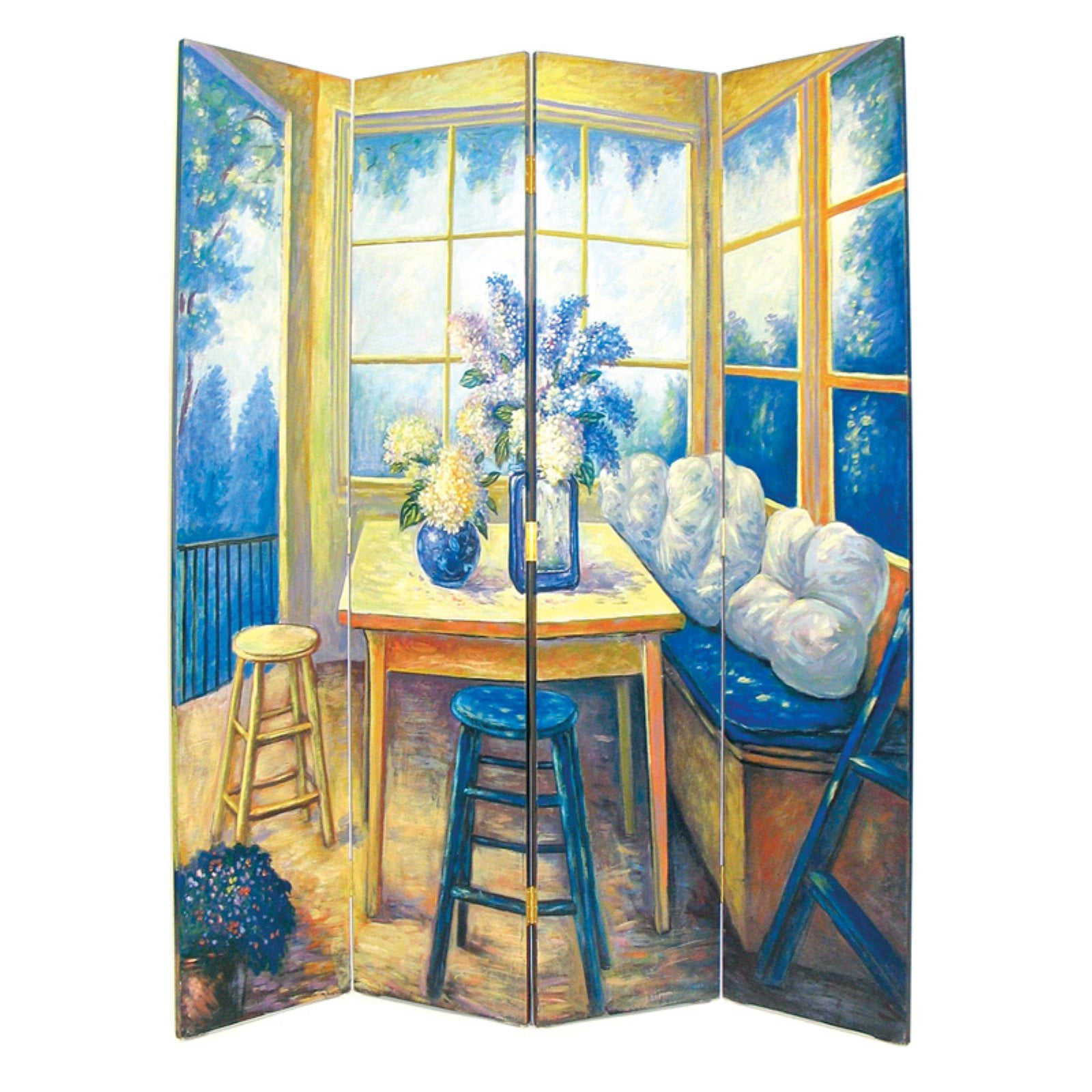 Wayborn Hand Painted The Den Room Divider - Walmart.com