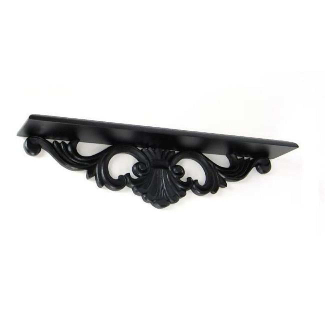 Wayborn WS005 Pretty Wall Shelf, Black - Walmart.com