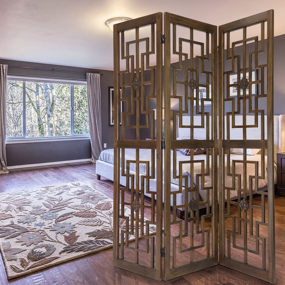Wayborn Red Chamber Room Divider in Brown - Walmart.com