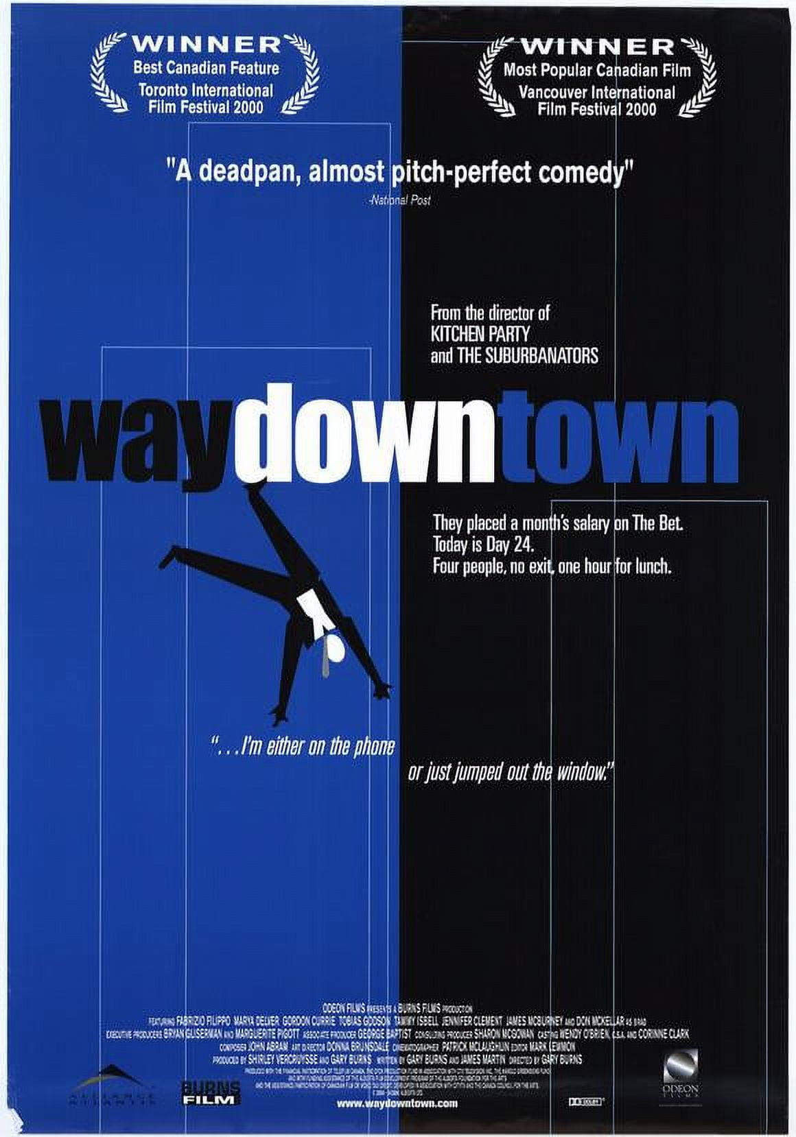 Waydowntown - movie POSTER (Style A) (11" x 17") (2000) - Walmart.com