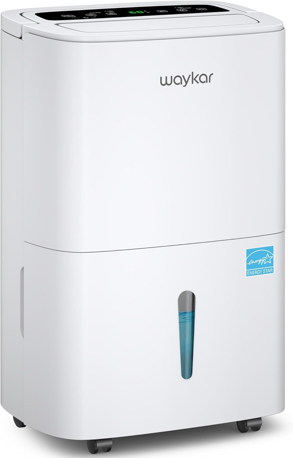 Waykar 120 pt 6,000 sq ft Whole Home Dehumidifier in White - Energy Efficient, Automatic Defrost ...