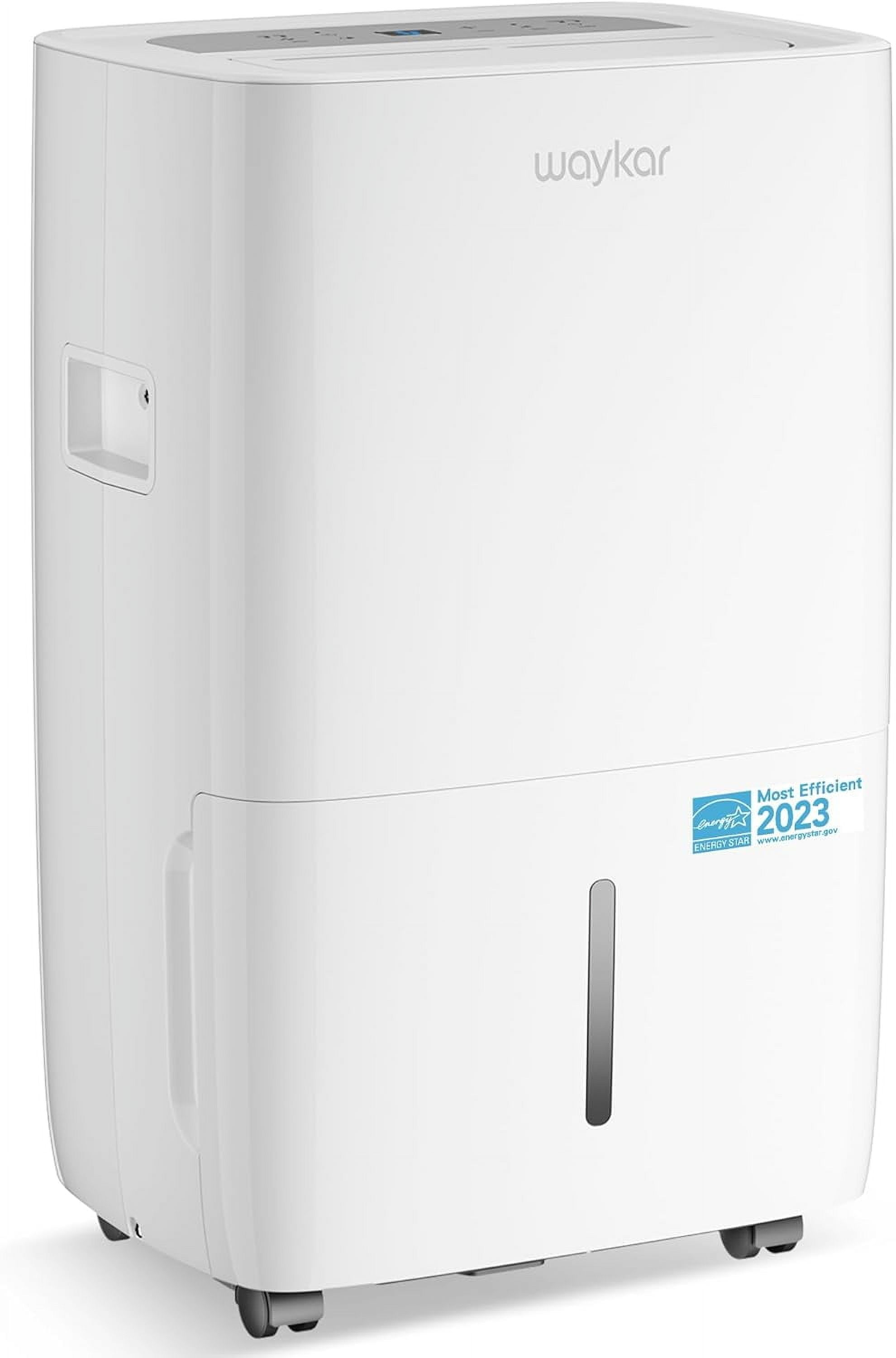 Waykar 80 Pints Energy Star Dehumidifier for Spaces up to 5,000 Sq. Ft ...
