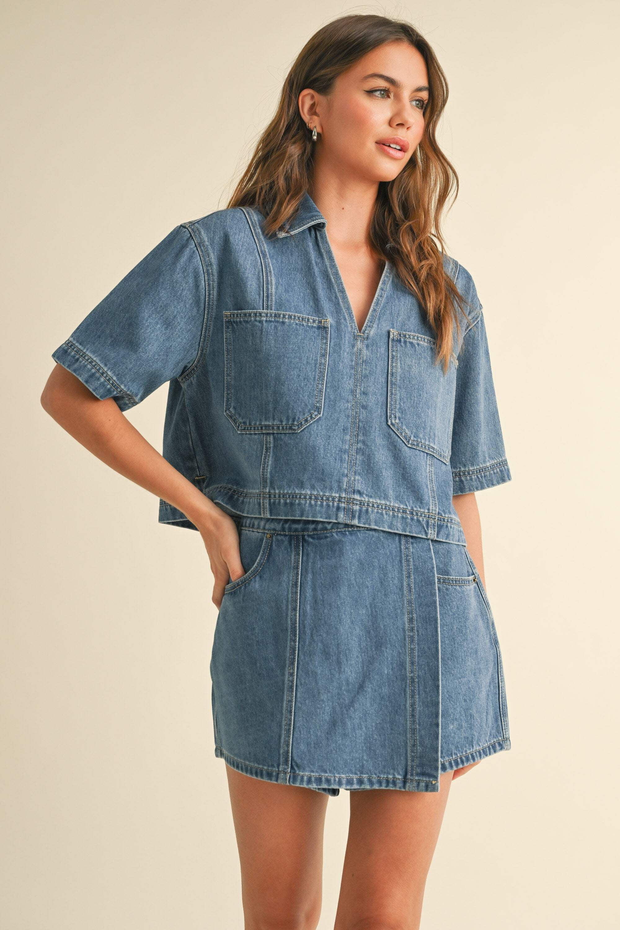 *Waylen Denim Top - Walmart.com