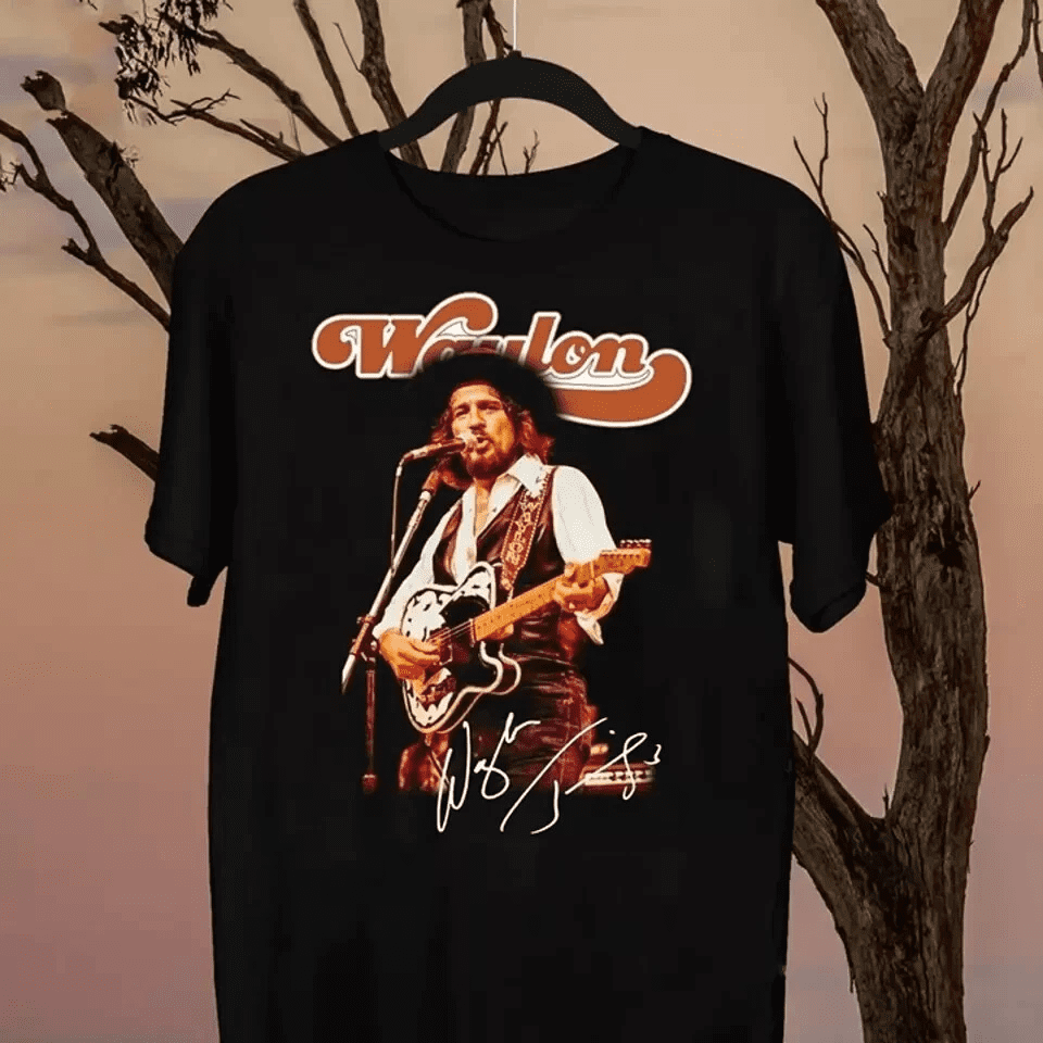 Waylon Jennings Live Singer Unisex S-4XL - Walmart.com