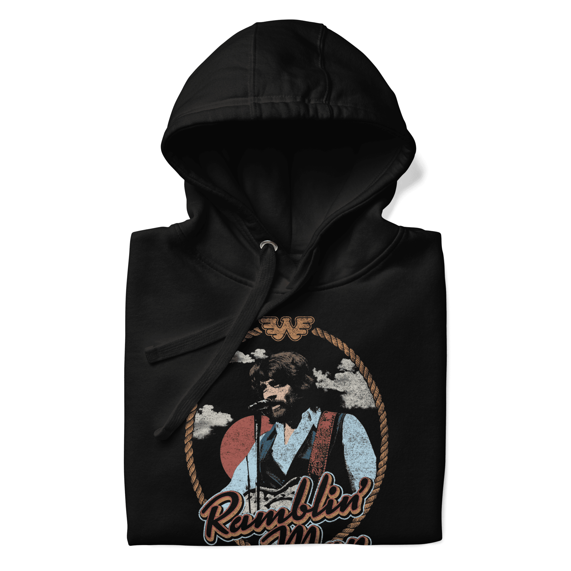 Waylon Jennings Ramblin Man Hoodie - Walmart.com