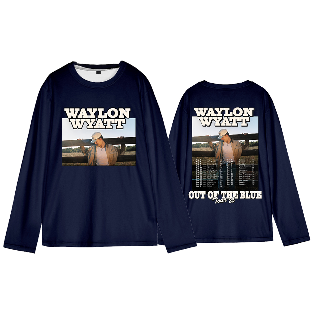 Waylon Wyatt Out of the Blue Tour 2025 Pocketless Parallel Bars Sleeve ...