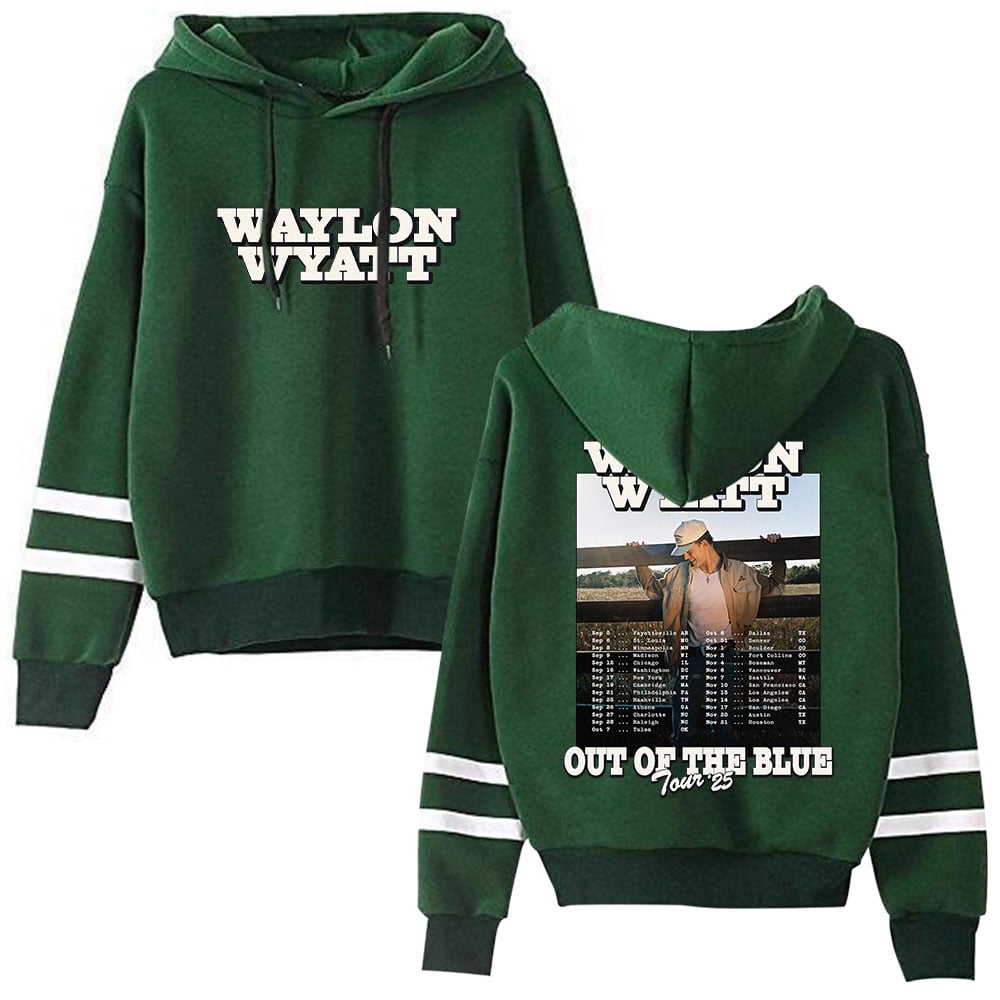 Waylon Wyatt Out of the Blue Tour Pullover Hoodie Women Men Pocketless ...