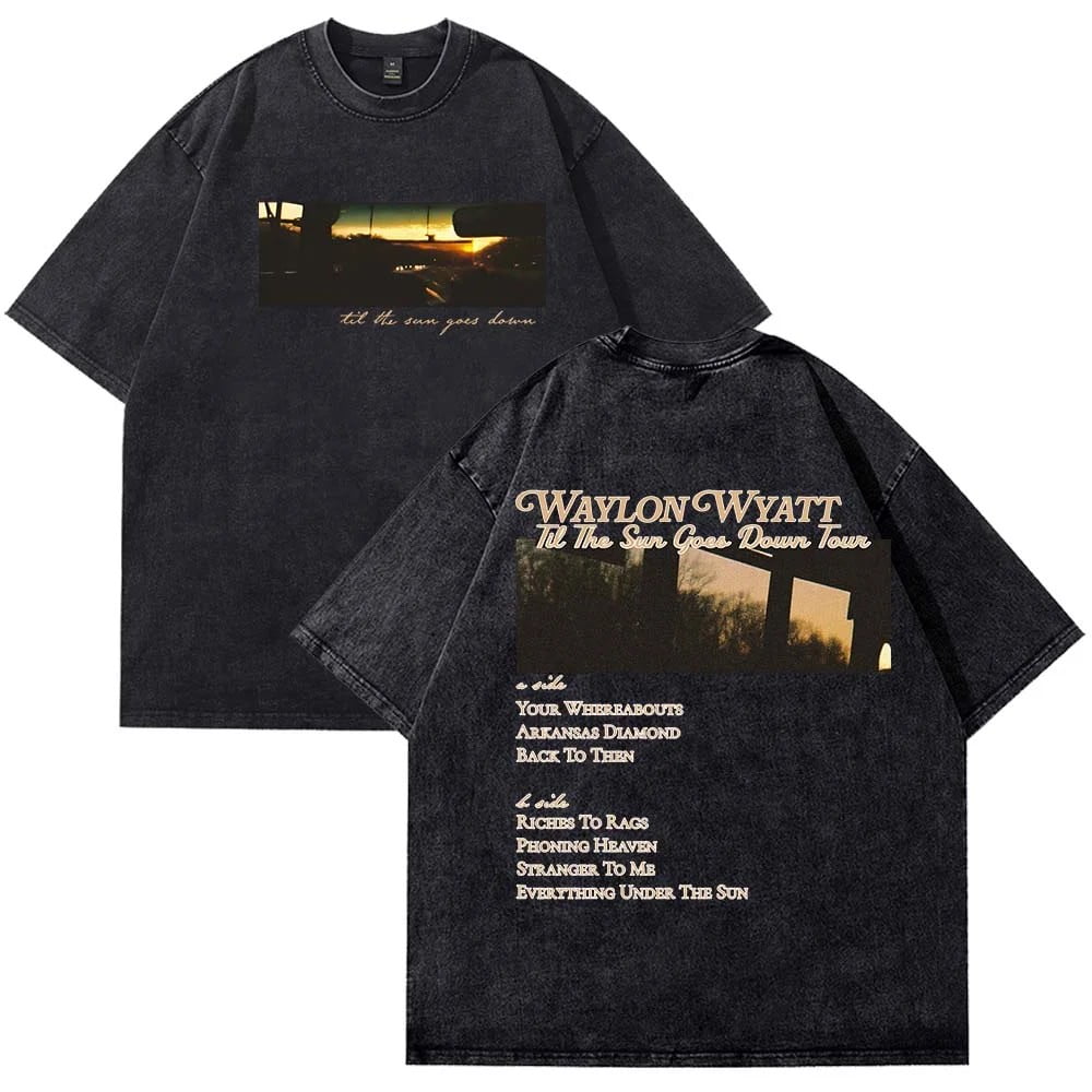 Waylon Wyatt Til The Sun Goes Down 2025 Tour Unisex Short Sleeve ...