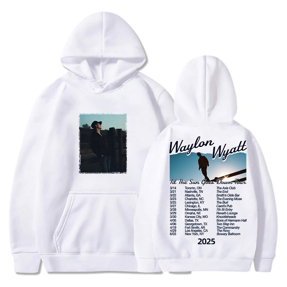 Waylon Wyatt Til The Sun Goes Down Tour 2025 Hoodie Long Sleeve ...