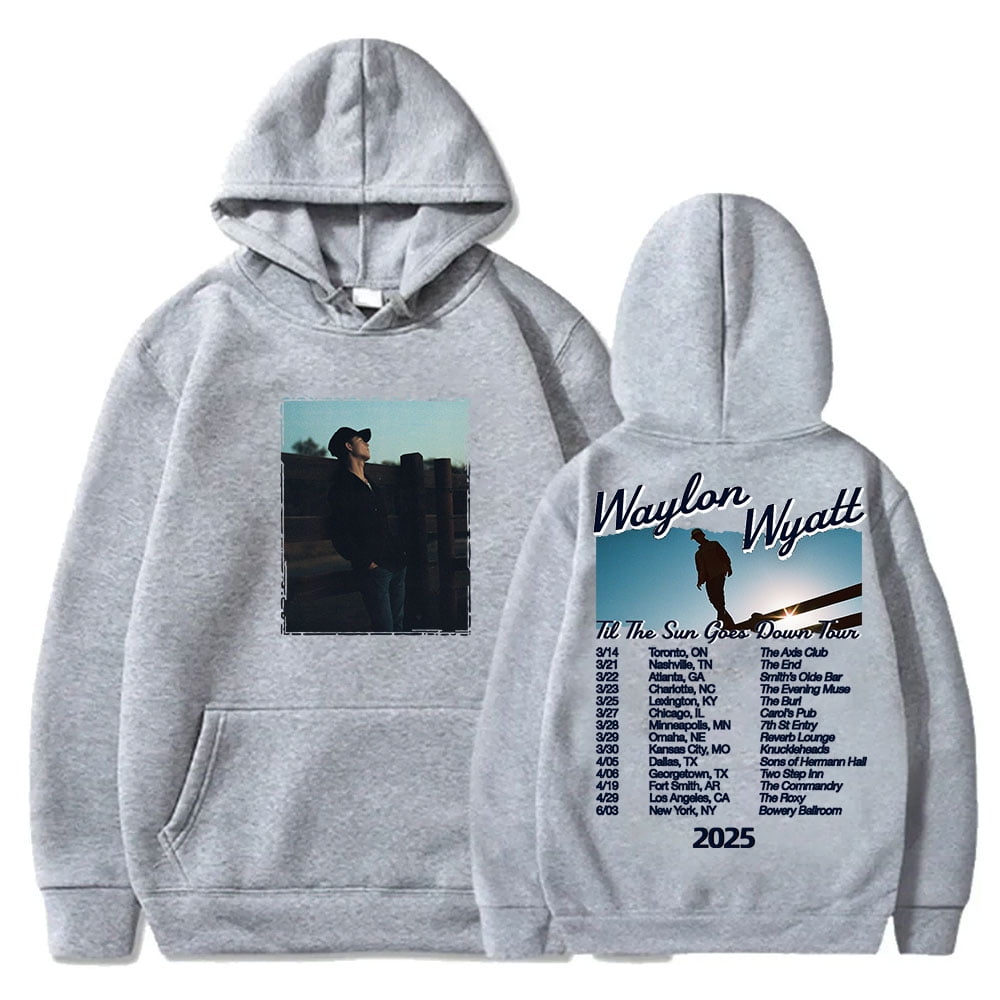Waylon Wyatt Til The Sun Goes Down Tour 2025 Merch Hoodies Cosplay Unisex Fashion Hooded ...