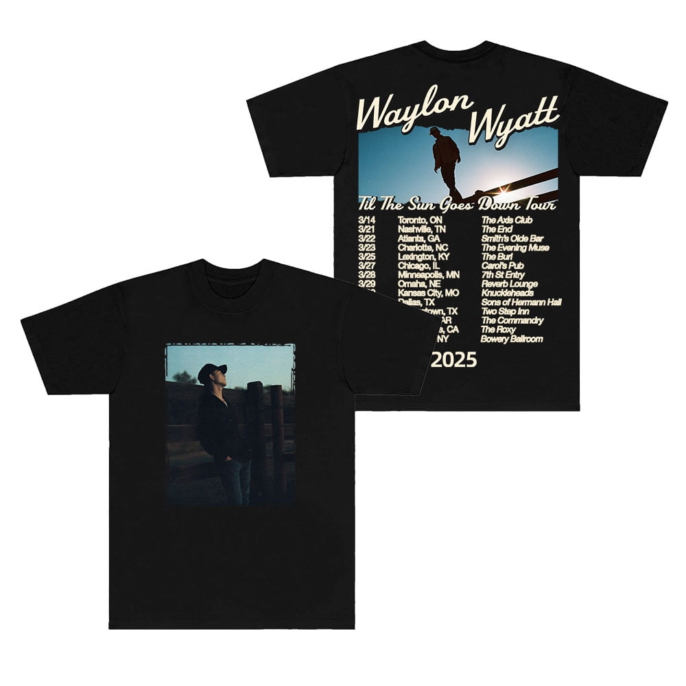 Waylon Wyatt Til The Sun Goes Down Tour 2025 Merch T-Shirts Cosplay ...