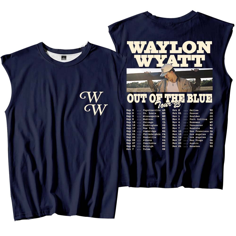 Waylon Wyatt Til The Sun Goes Down Tour 2025 Merch Tank Tops Sleeveless ...