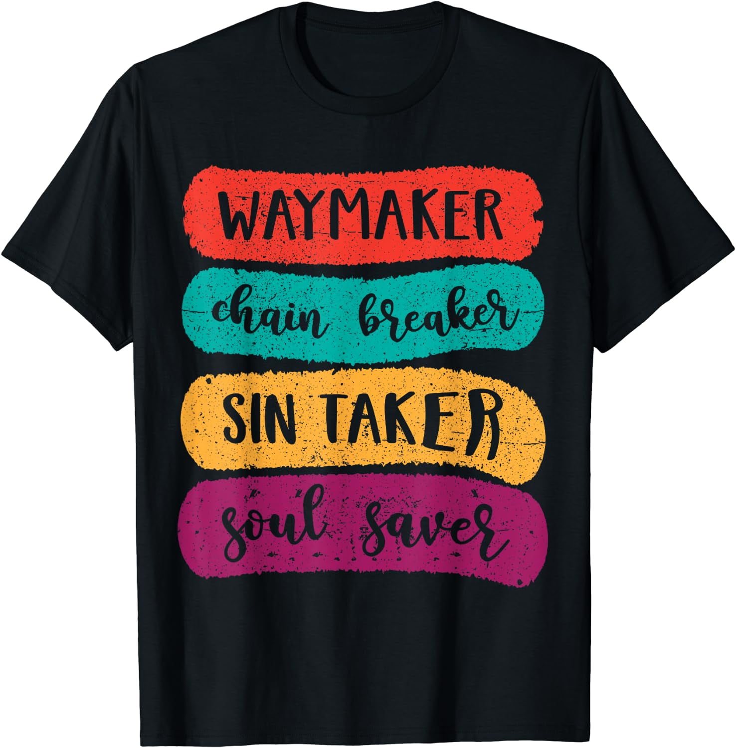 Waymaker Bible Verse Religious Christ Jesus Church Proverb T-Shirt ...