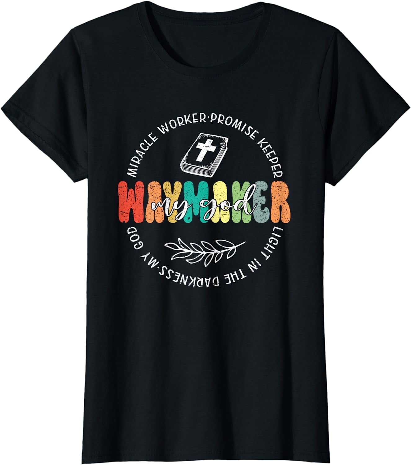 Waymaker Bible Verse Religious Christ Jesus Church Proverb T-Shirt ...