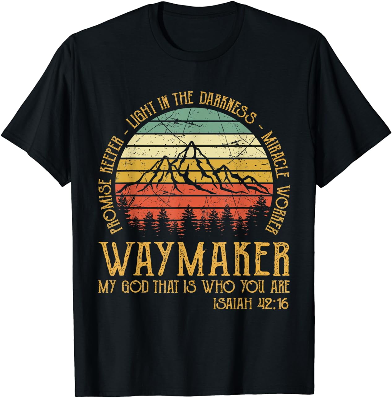 Waymaker Miracle Worker Promise Keeper Tshirt Christian T-Shirt ...
