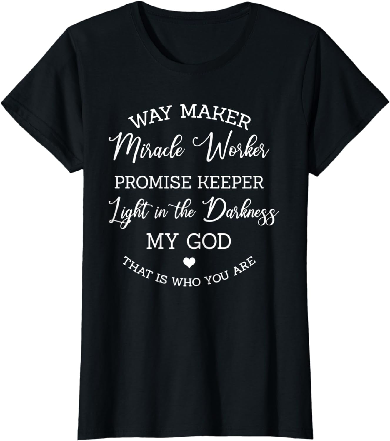 Waymaker Promise Keeper Miracle Worker Christian T-Shirt - Walmart.com
