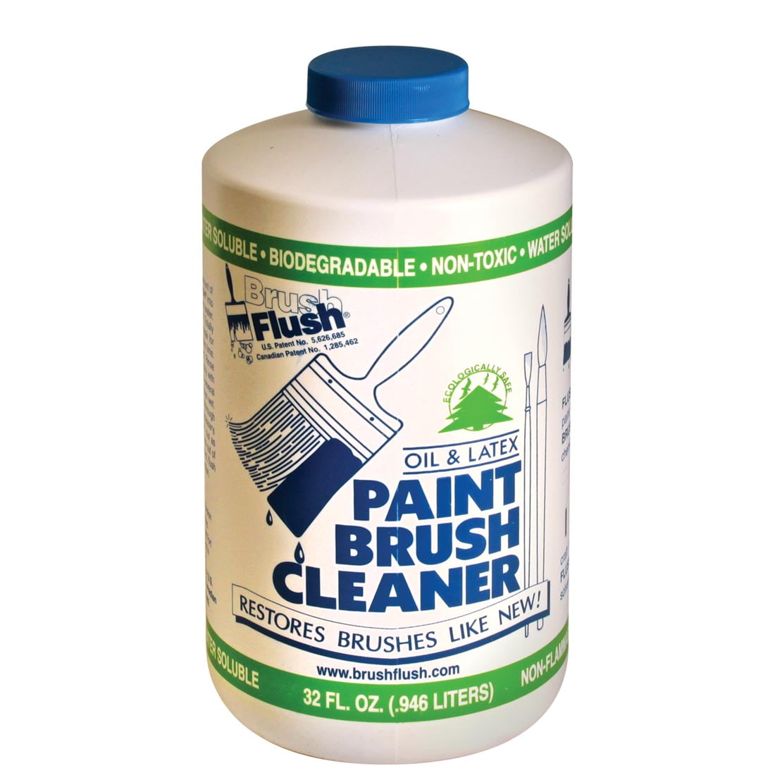 Brush Flush Oil & Varnish Paint Brush Cleaner, Environmentally Safe ...