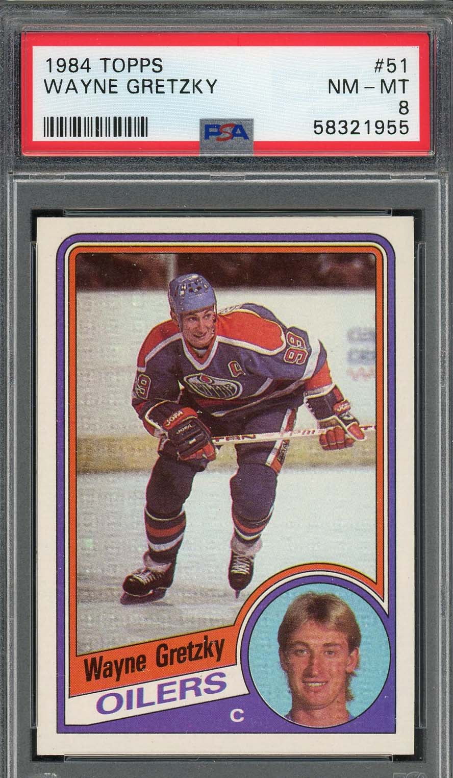 Wayne Gretzky 1984 Topps Hockey Card #51 Graded PSA 8 - Walmart.com
