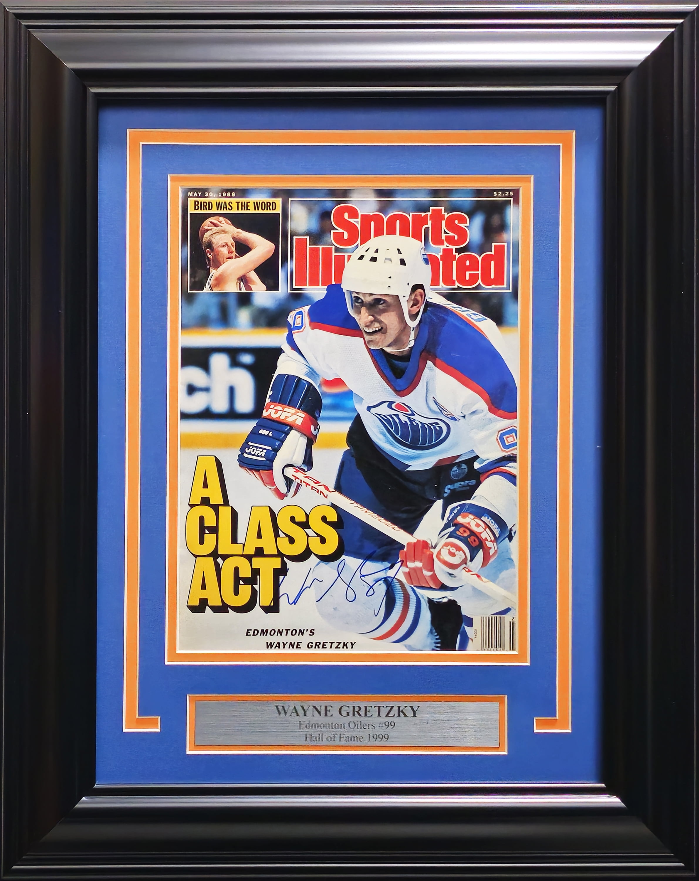 Wayne Gretzky Autographed Framed 8x11 Sports Illustrated Magazine Cover ...